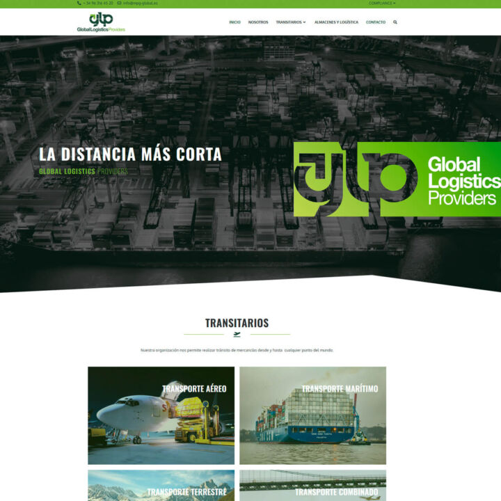Página Web Global Logistics Providers - DisCorp.es